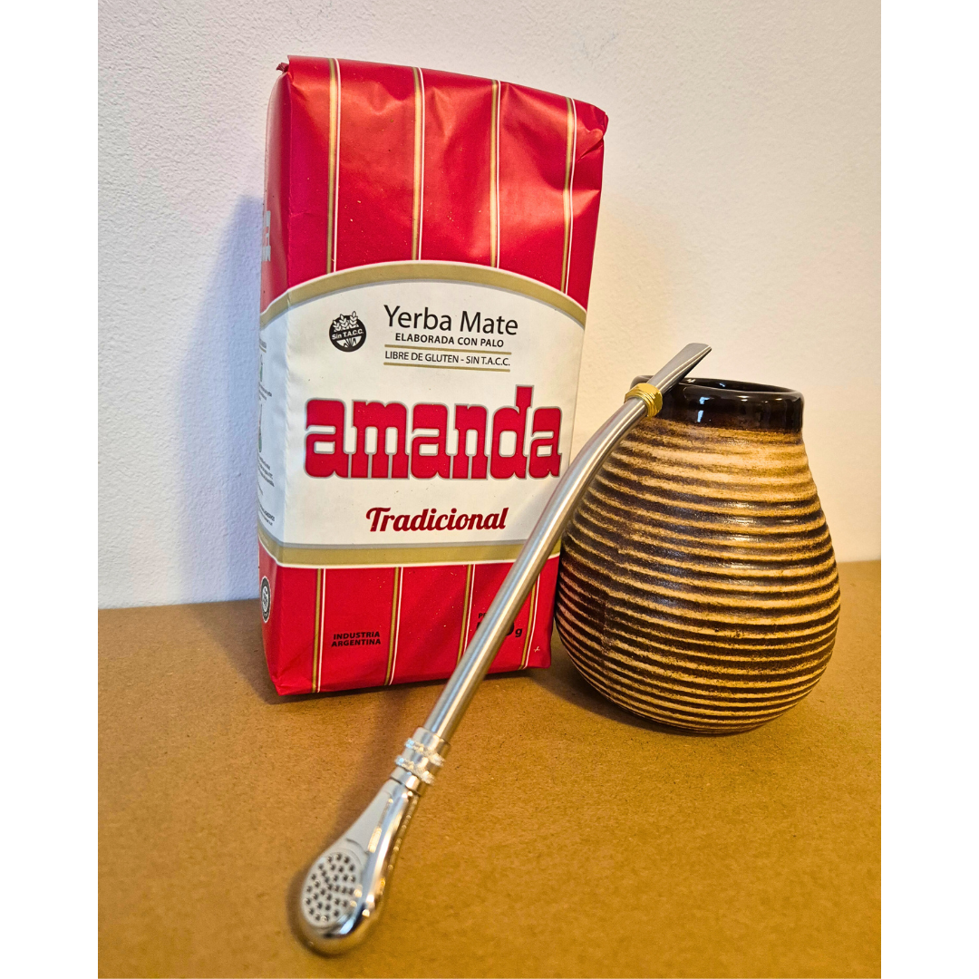 Zestaw Yerba Mate Amanda, bombilla i naczynie - Sklep z Yerba Mate ...